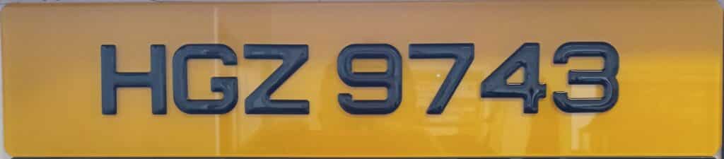 Metro Acrylic Number Plate Letters | Dash Dynamics